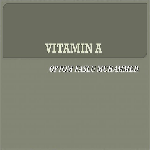 Vitamin a | PPT