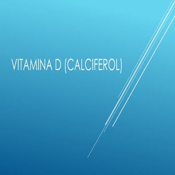 Vitamina D (calciferol) | PPTX