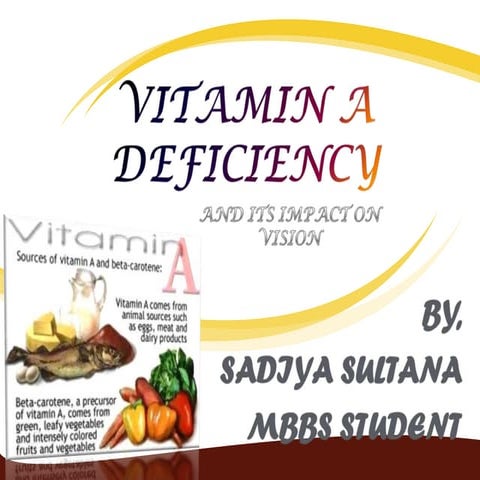 Vitamin A deficiency and its impact on vision | PPTX