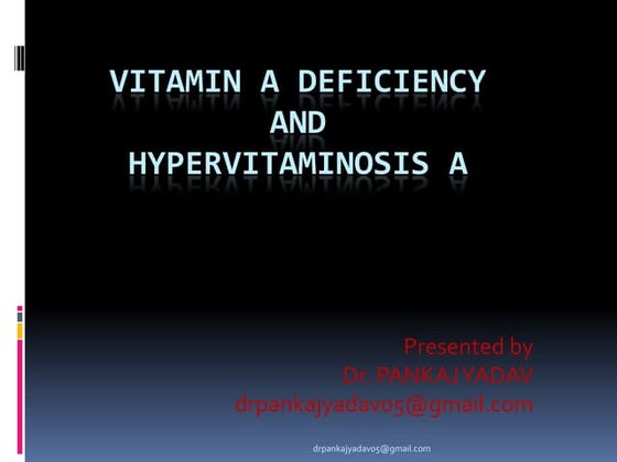 Vitamin a deficiency | PPT