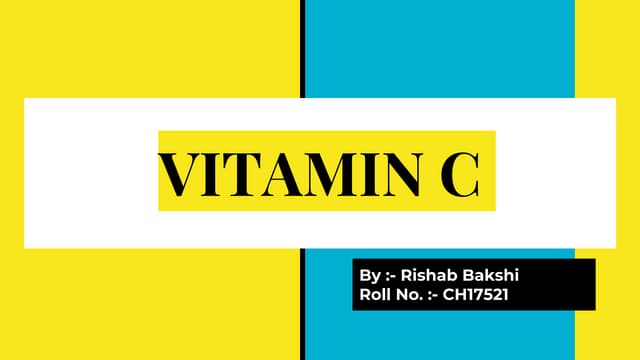 Role of Vitamin C in immune system.pptx