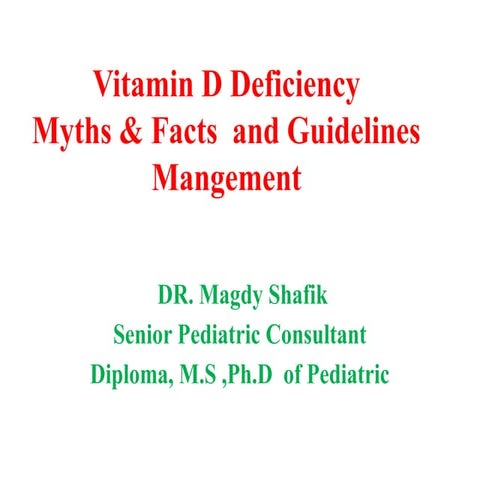 VITAMIN D IN BRIEF DEFICIENCY,RAD, DIAGNOSIS, TREATMENT | PPT