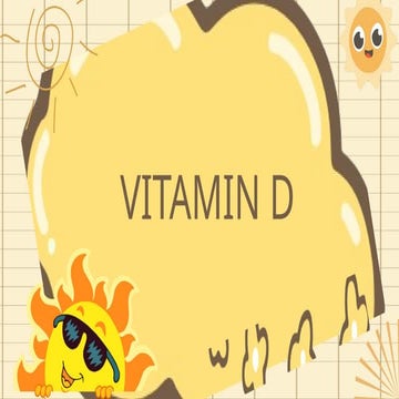 vitamin D basic information and it's requirements | PPTX