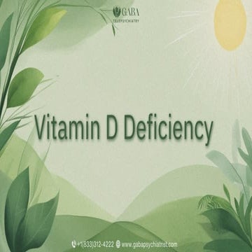 Vitamin D Deficiency - Causes, Consequences, and Treatment | PDF
