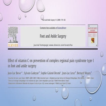 Vitamine C, Foot & ankle.pptx