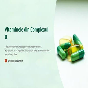 Vitaminele-din-Complexul-B prezentare power point | PPTX