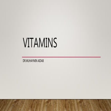 Vitamins Pptx 8313