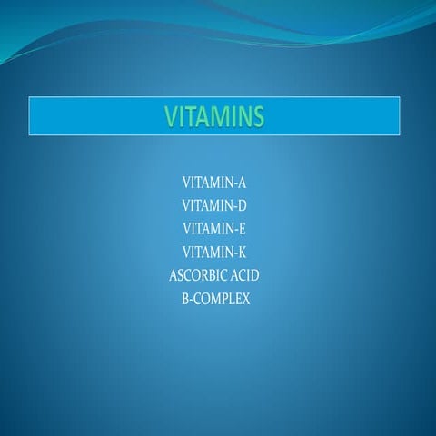 Vitamins | PPTX