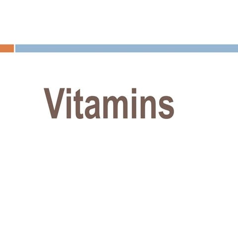 Vitamins And Types of Vitamins | PPTX