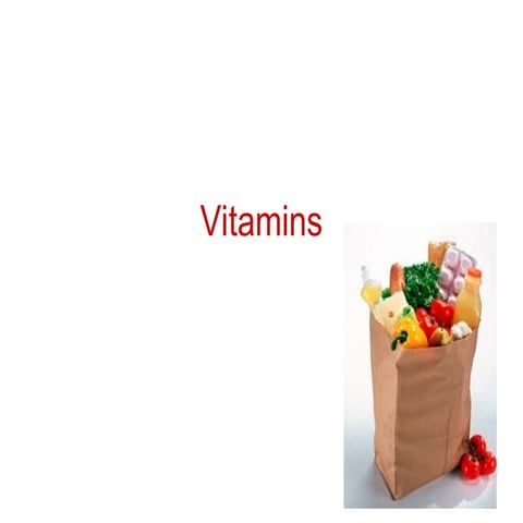 Project chemistry on vitamins | PDF