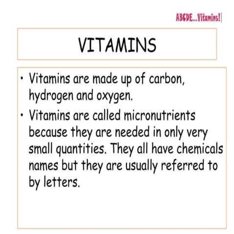 vitamins-and-minerals - Biochemistry notes | PDF