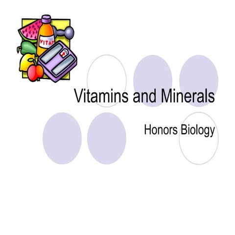 Vitamins and minerals | PPT