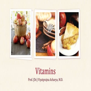 Introduction to Vitamins | PPTX