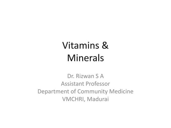 Project chemistry on vitamins | PDF