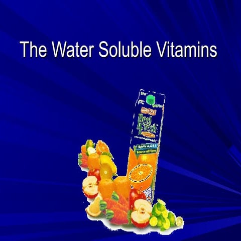 Vitamins water soluble | PPT