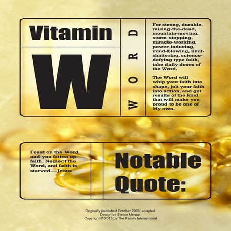 Vitamin W | PDF