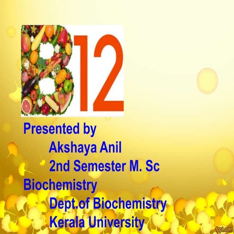 Vit b12 | PPT