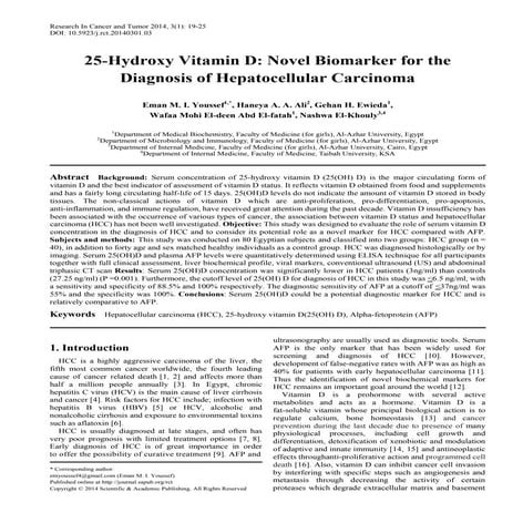 vit d.pdf | Blood Disorders | Diseases and Conditions