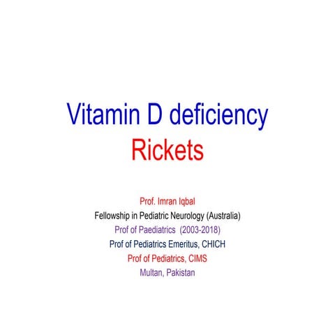 Vit d deficiency rickets 2021 | PDF