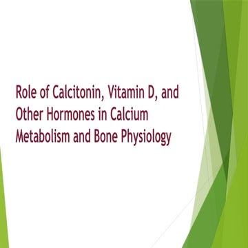 vitD metabolism and calcitonin.pptx for mbbs and neetpg | PPTX