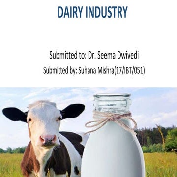 Presentation dairy industry.._1 | PPT