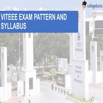 VITEEE EXAM PATTERN AND SYLLABUS | PPT
