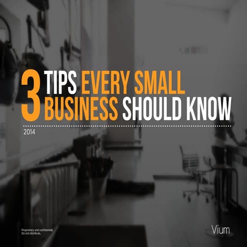 3 Tips Every Small Business Should Know | PDF | Marketing and ...