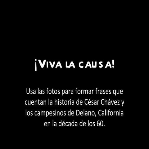 Viva la causa! formacion de frases | PPT