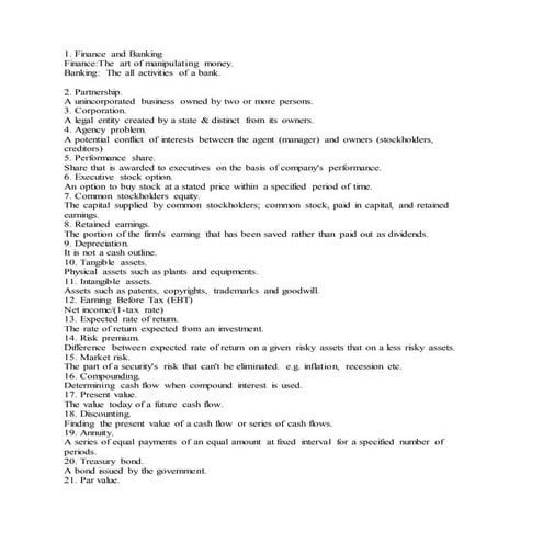 Viva short questions mba | DOCX