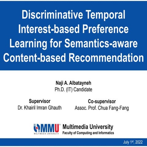 Discriminate2rec A Discriminative Temporal Interest Based Content
