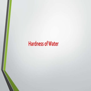 Lab5 determination of hardness of water | PDF