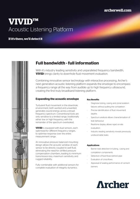 Archer Radial Bond Tool (RBT) | PDF