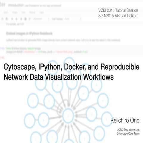 Vizbi 2015 Tutorial Cytoscape Ipython Docker And Reproducible Network Data Visualization