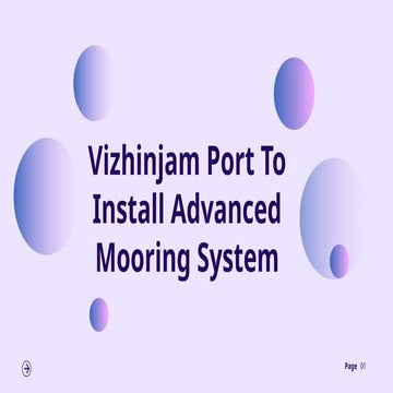 Vizhinjam Port To Install Advanced Mooring System.pptx