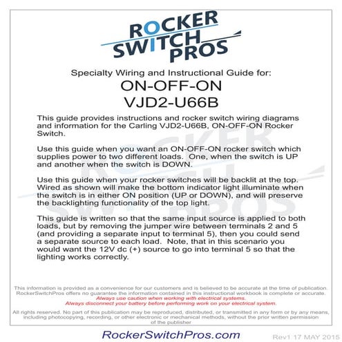 How to wire an ON-OFF-ON switch for both backlighting and indication | PDF