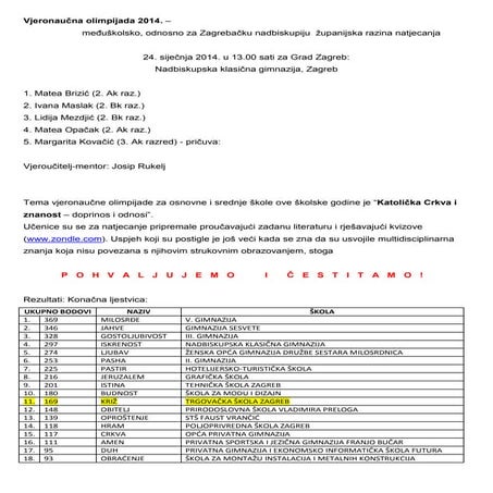 Vjeron olim-2014 | PDF