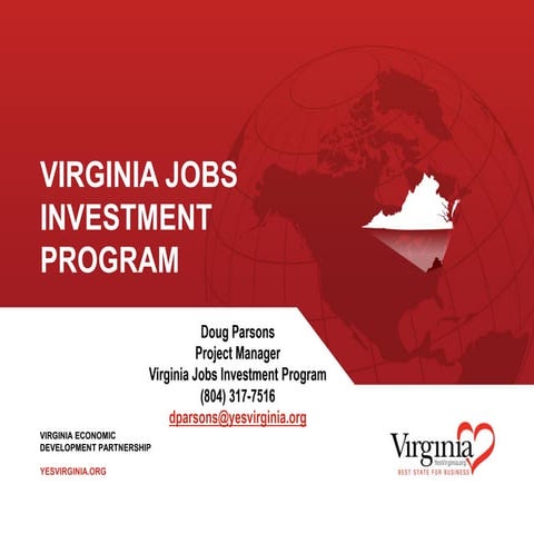 Virginia Jobs Investment Program Overview | PDF