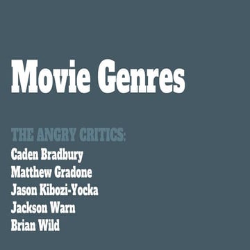 MOVIE GENRE ANALYSIS | PPTX
