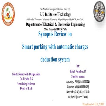 MINI PROJECT PRESENTATION OF EEE STUDENTS | PPT