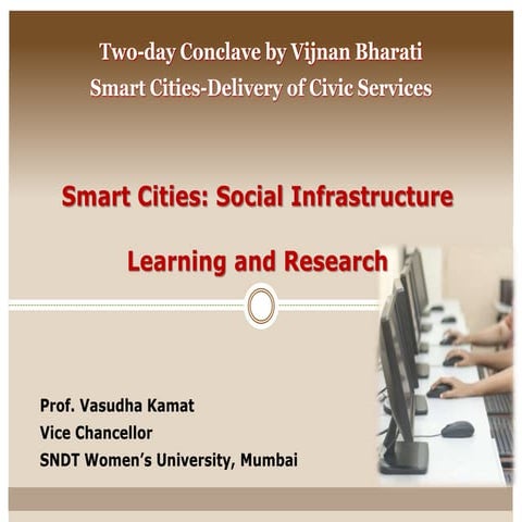 Social Infrastructure for Smart Cities | PPTX