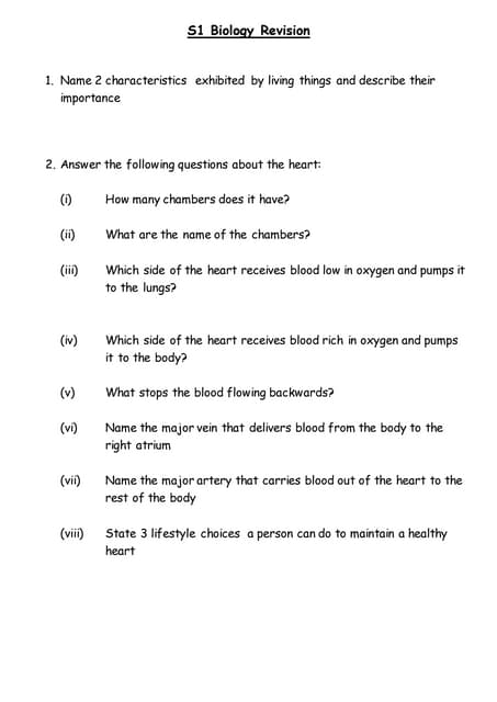 The Circulatory System Worksheet.pdf | Heart and Cardiovascular ...