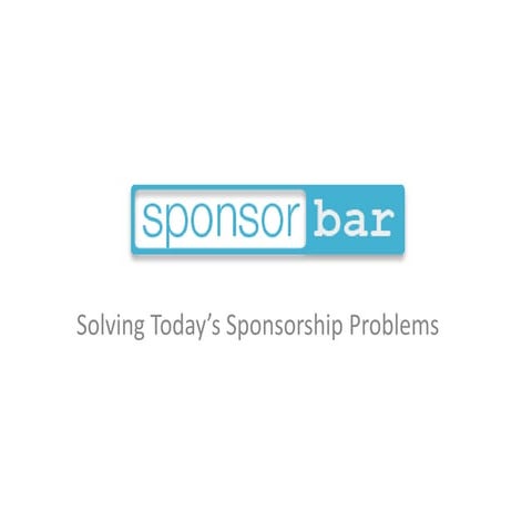 Sponsor Bar V-Lab presentation | PPT