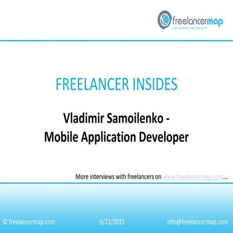 Vladimir Samoilenko - Mobile Application Seveloper | PDF