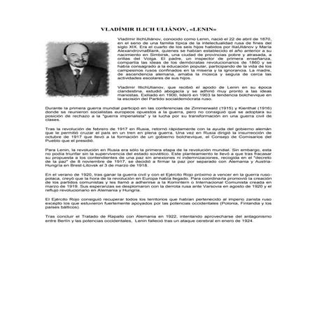 Vladímir ilich uliánov lenin final | DOCX