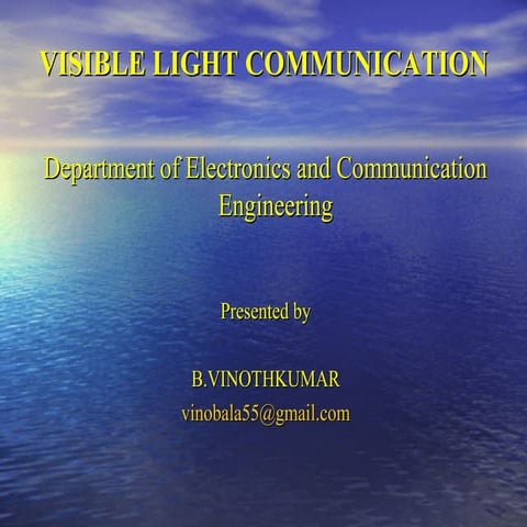 Image transmission using visible light communication in data ...