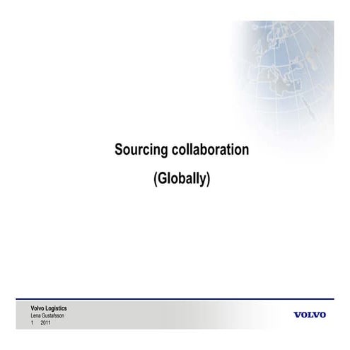 Volvo global sourcing | PDF