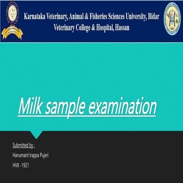 milk analysis biochemistry in dairy animals | PPT