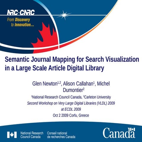 Semantic Journal Mapping for Search Visualization in a Large Scale ...