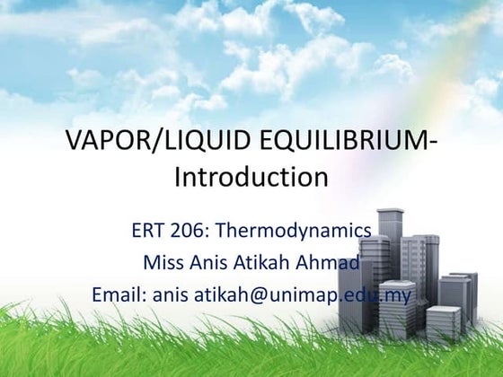 Liquid-Vapor Equilibria in Binary Systems | PDF