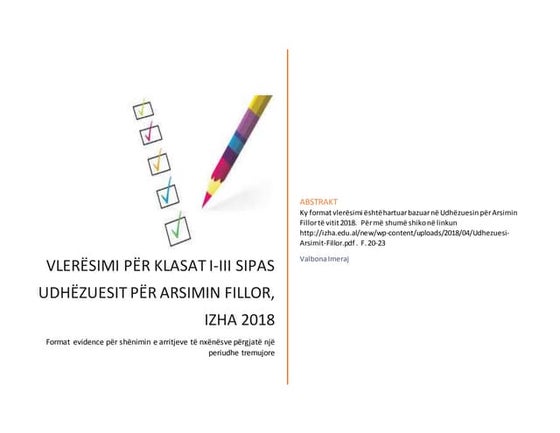 Modele testesh per kl i | PDF